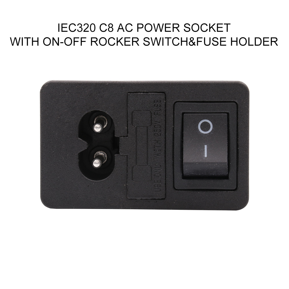 1PC IEC 320 C8 MAINS AC Power Socket Elektrische p... – Vicedeal