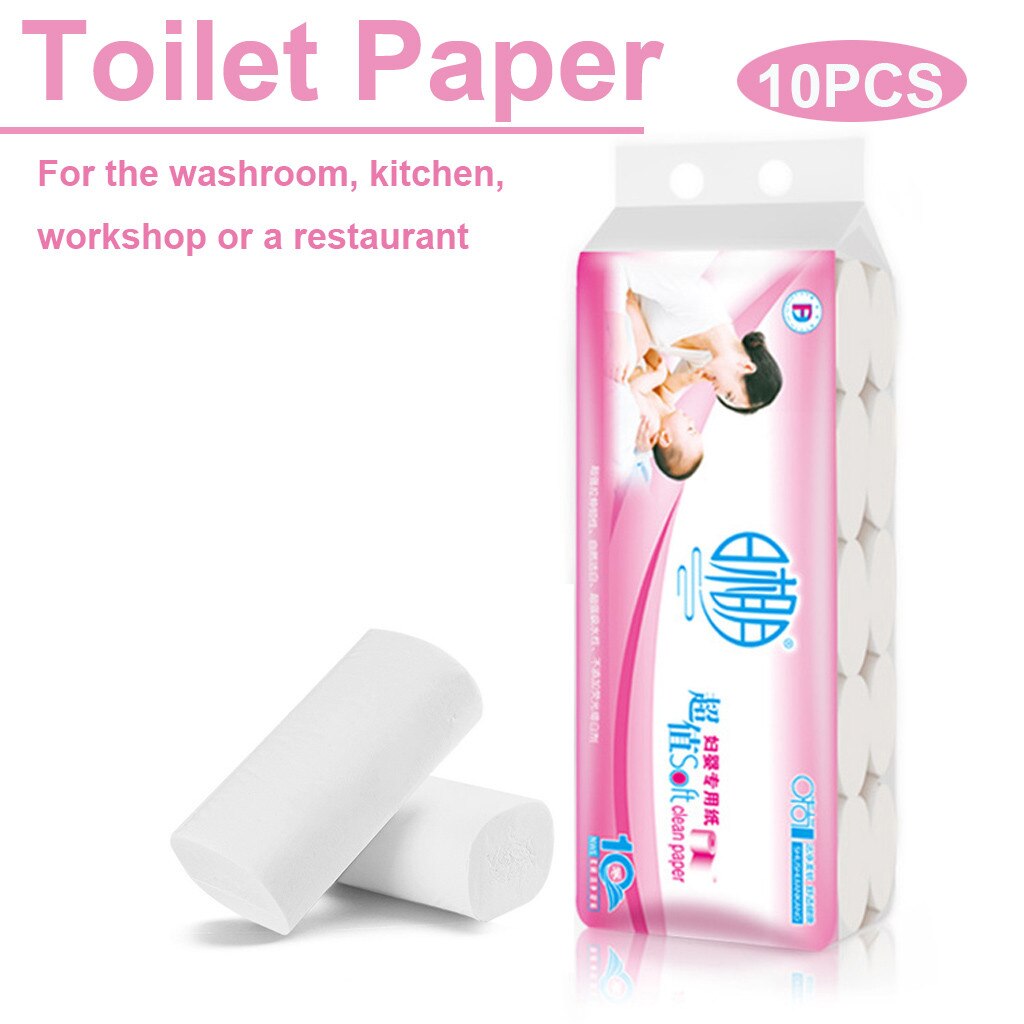 10 Rolls Three Layer Toilet Tissue Home Bath Giant... – Vicedeal