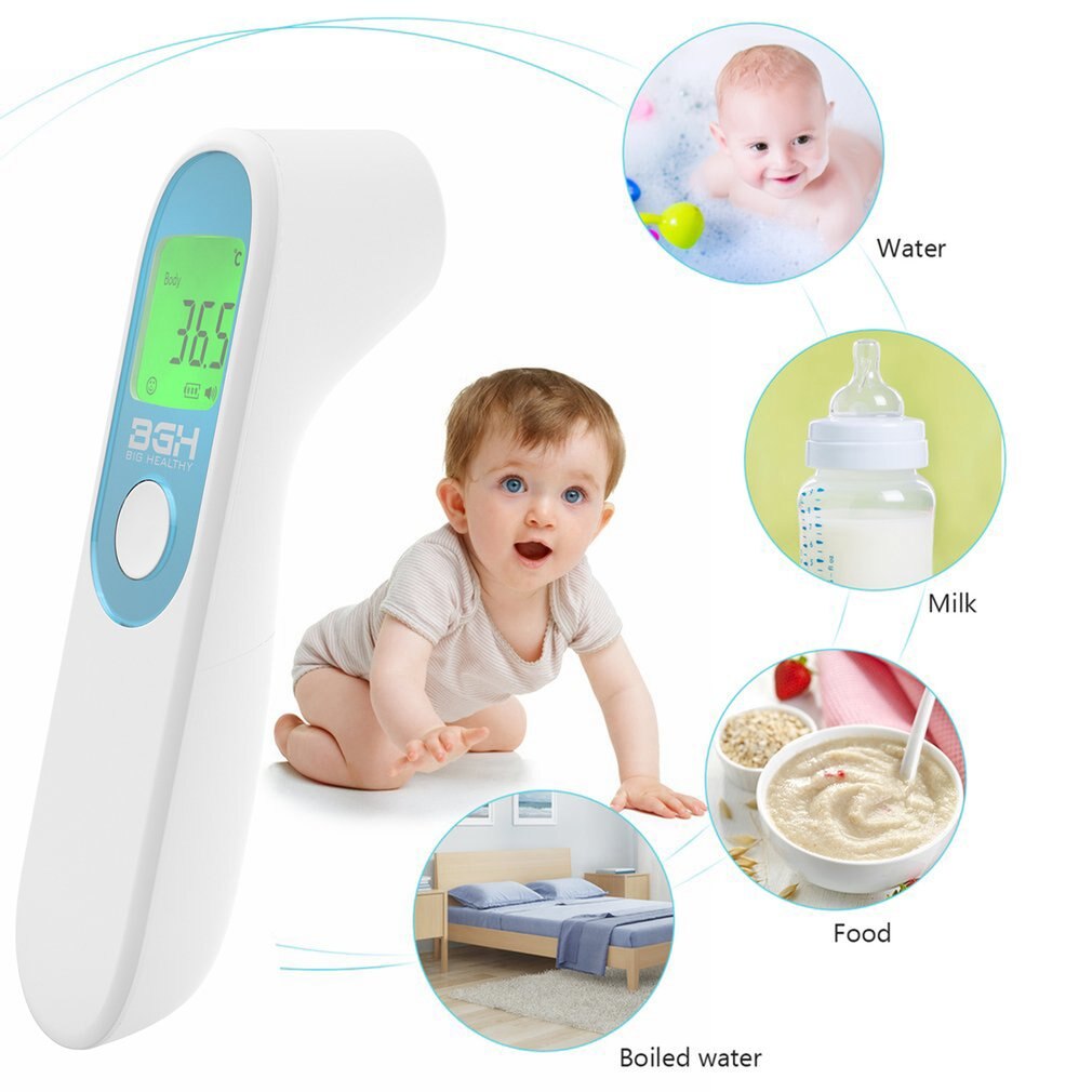 Non Contact Infrared Forehead Temperaturer Accurate Reading Temperature ...