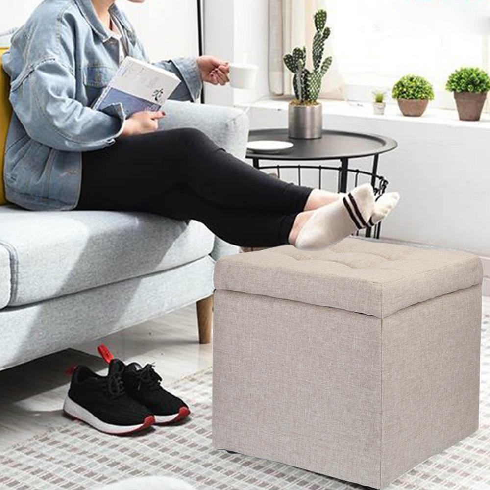 Large Storage Dressing Makeup Footstool Pouffe Foo... – Vicedeal