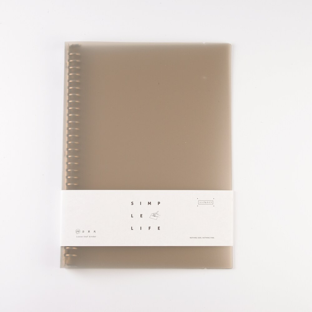 Catena Stationery Grey Translucence Binder A4/B5/A... – Vicedeal