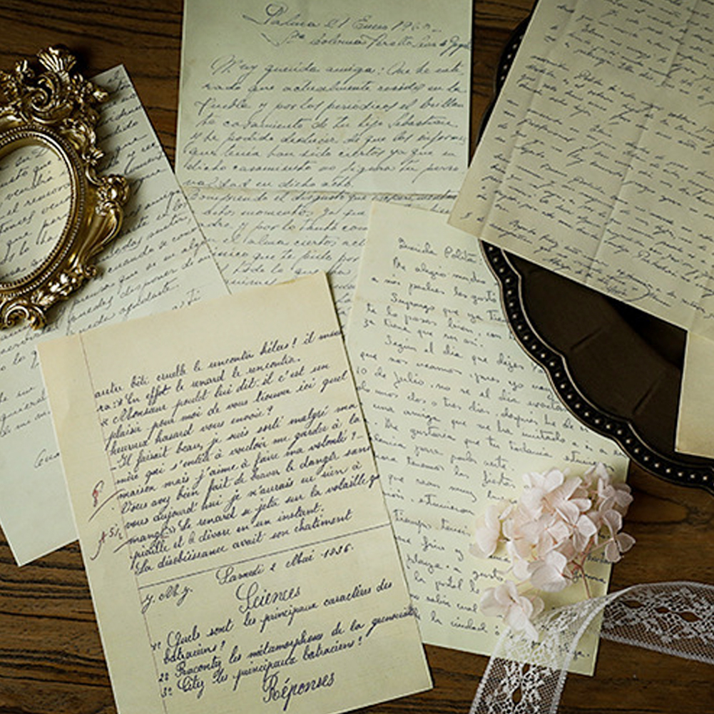 Vintage Handwriting Paper Photo Props INS Retro Je... – Grandado