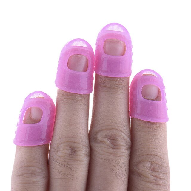 12pcs Set Silicone Rubber Guitar Fingerstall 3 Siz... – Grandado