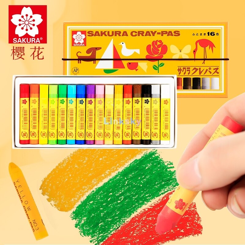 Japanese Traditional Crayons "SAKURA Cray-Pas... – Grandado