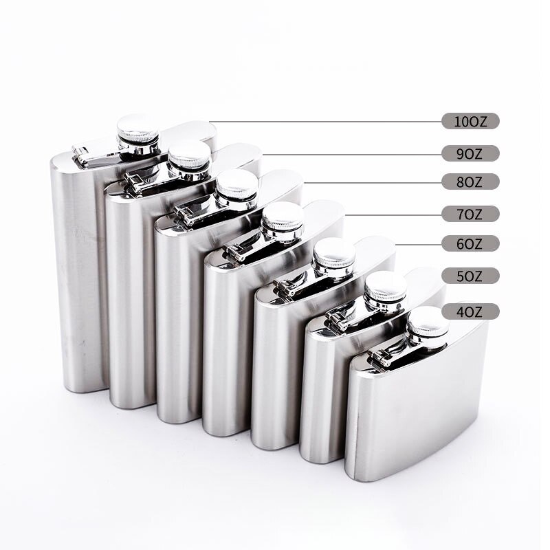 DEOUNY 4-10OZ Whisky Flask For Alcohol Stainless S... – Grandado
