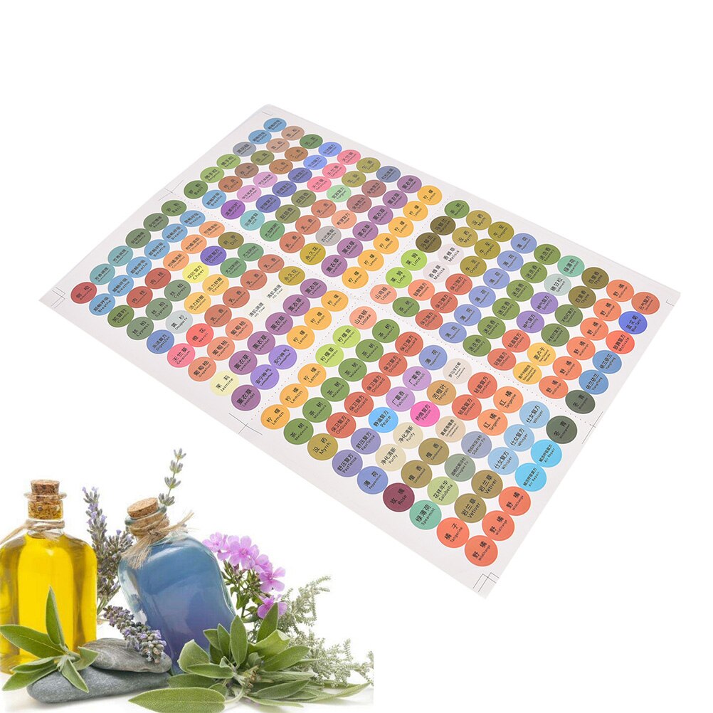 216Pcs/Sheet Bottles Cap Lid Labels Round Circle S... – Grandado