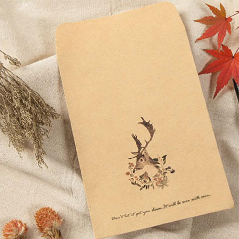 10 PCS/pack DIY Deer Envelope Cute Retro Kraft Pap... – Grandado