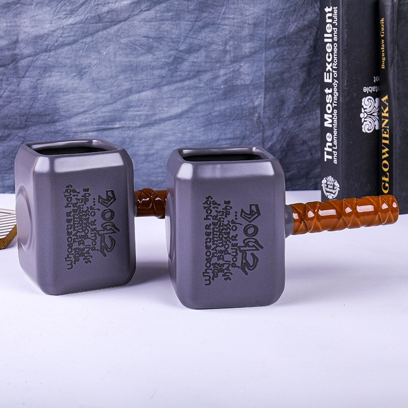 Strange Hammer Shape Ceramic Cup Office Three-dime... – Grandado