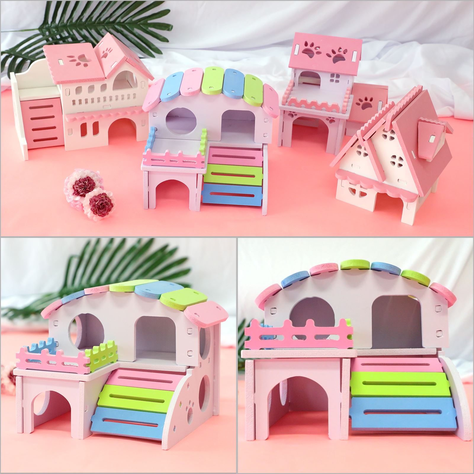 Houten Hamster Nest Slapen Huis Villa Thuis Luxe K... – Grandado