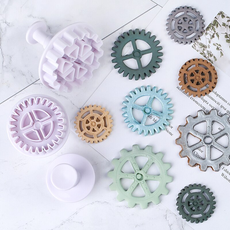 Cooki-Molde de émbolo con forma de engranaje, cort... – Grandado