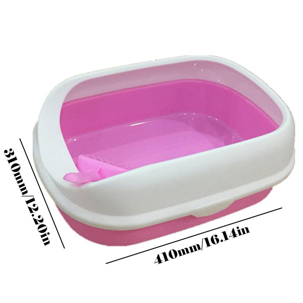 High-Side Semi-Closed Litter Box Litter Box Pet Su... – Grandado