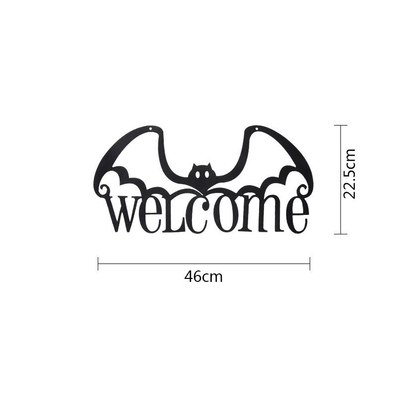 Halloween muurdecoraties schedel spinnenweb vleerm... – Vicedeal