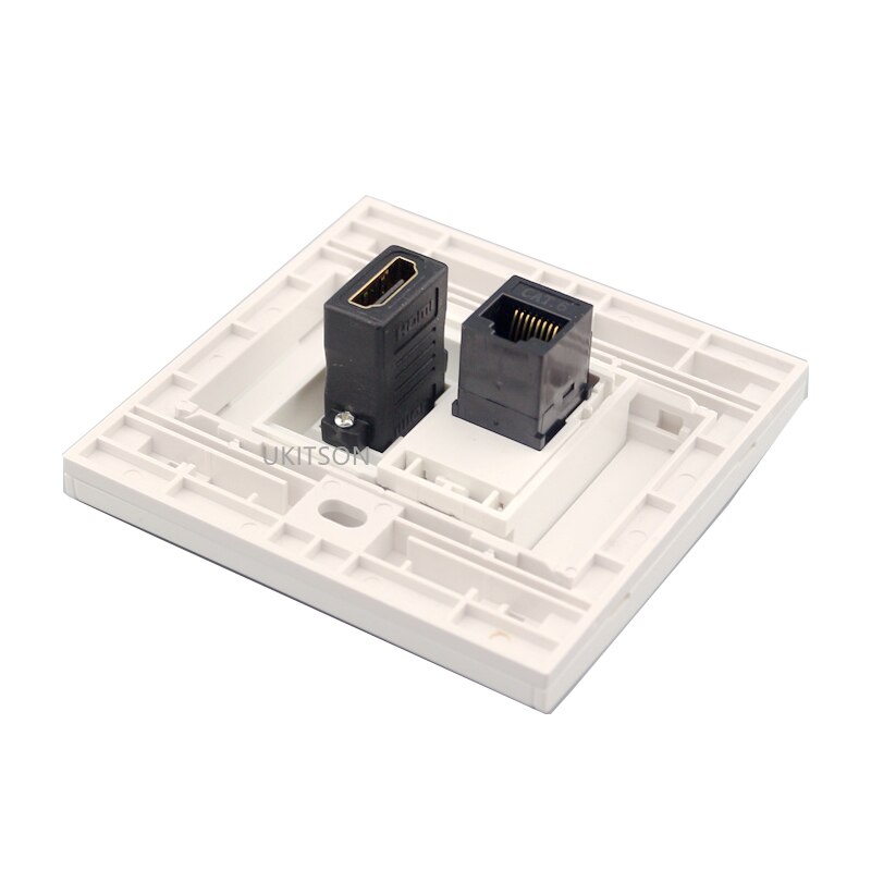 Panneau mural HDMI blanc avec RJ45 CAT6 femelle à ... – Grandado