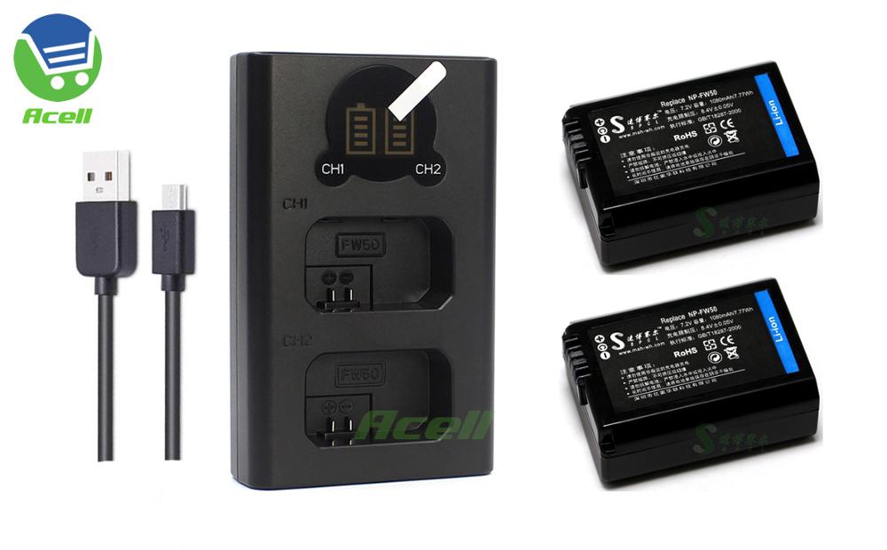 NP-FW50 Battery for SONY a6500 a6400 a6100 a7II a7... – Grandado