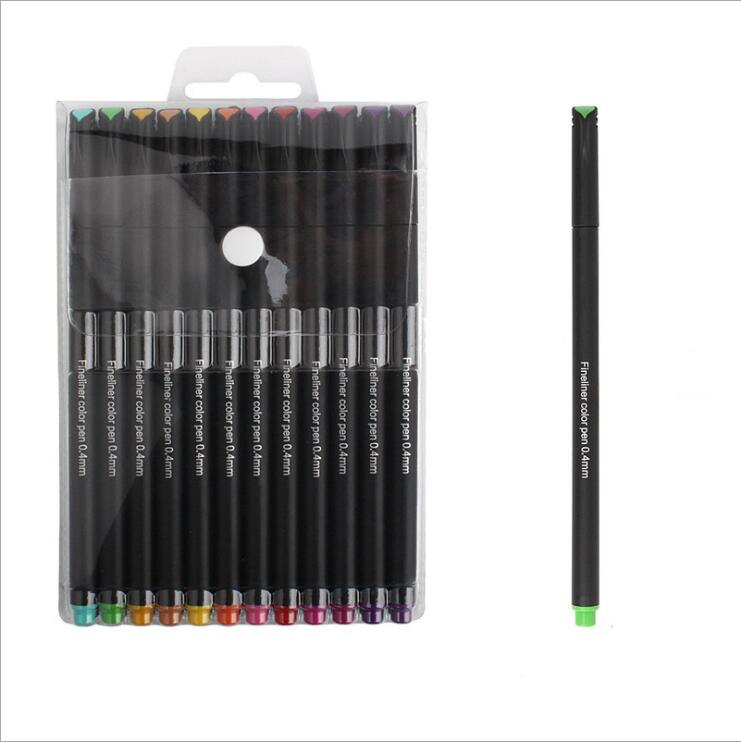 24 Numbers Watercolor Brush Pen Colored Pens Fine ... – Grandado