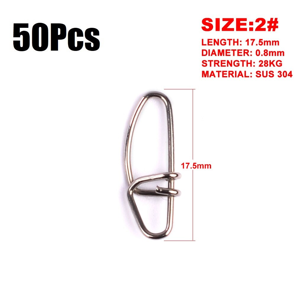 50pcs/bag Stainless Steel Connector Fast Clip Lock... – Vicedeal