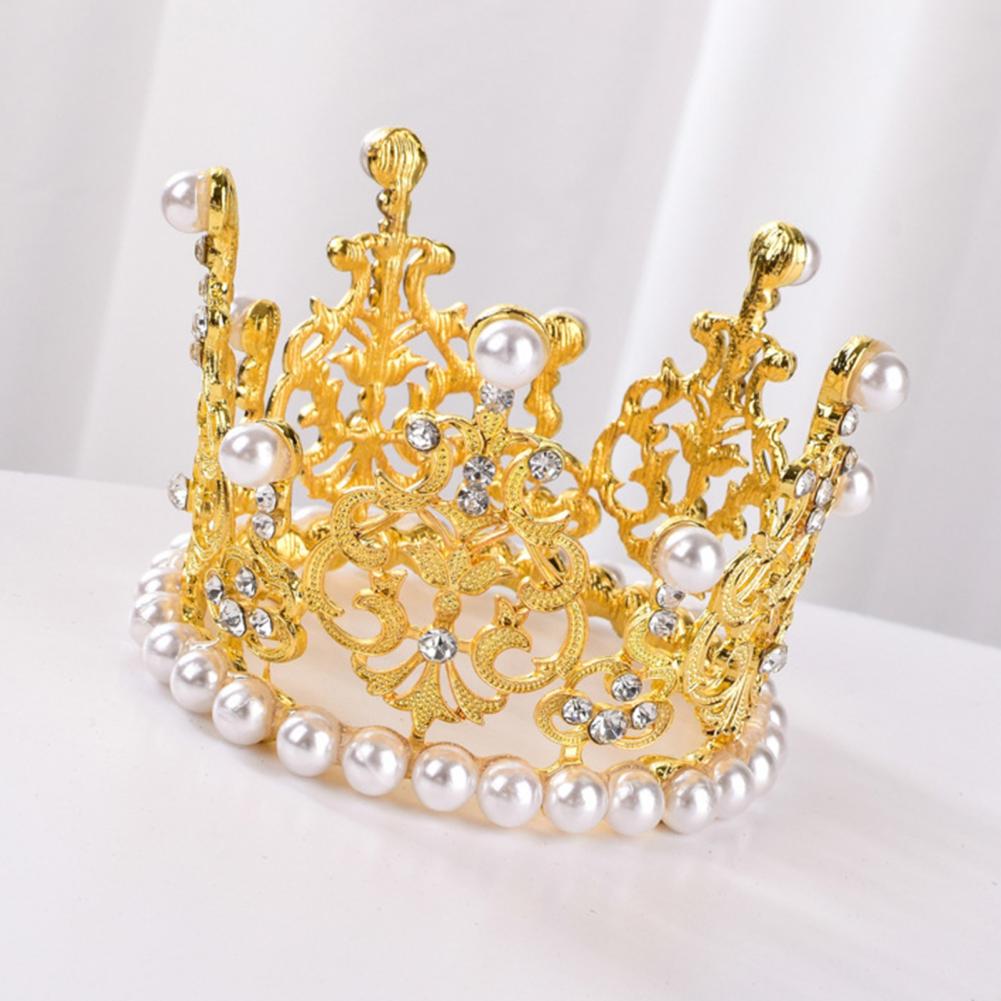 Couronne de princesse en cristal, fausse perle, dé... – Grandado