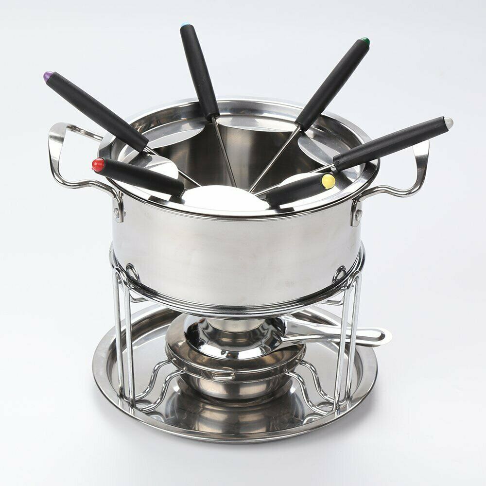 Stainless Steel Cheese Chocolate Fondue Set Meltin... – Vicedeal