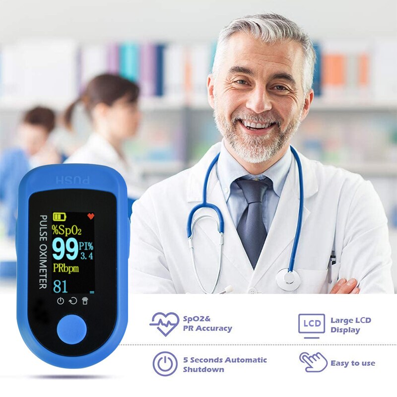 Digital Fingertip Pulse Oximeter LCD Oximetro fing... – Grandado