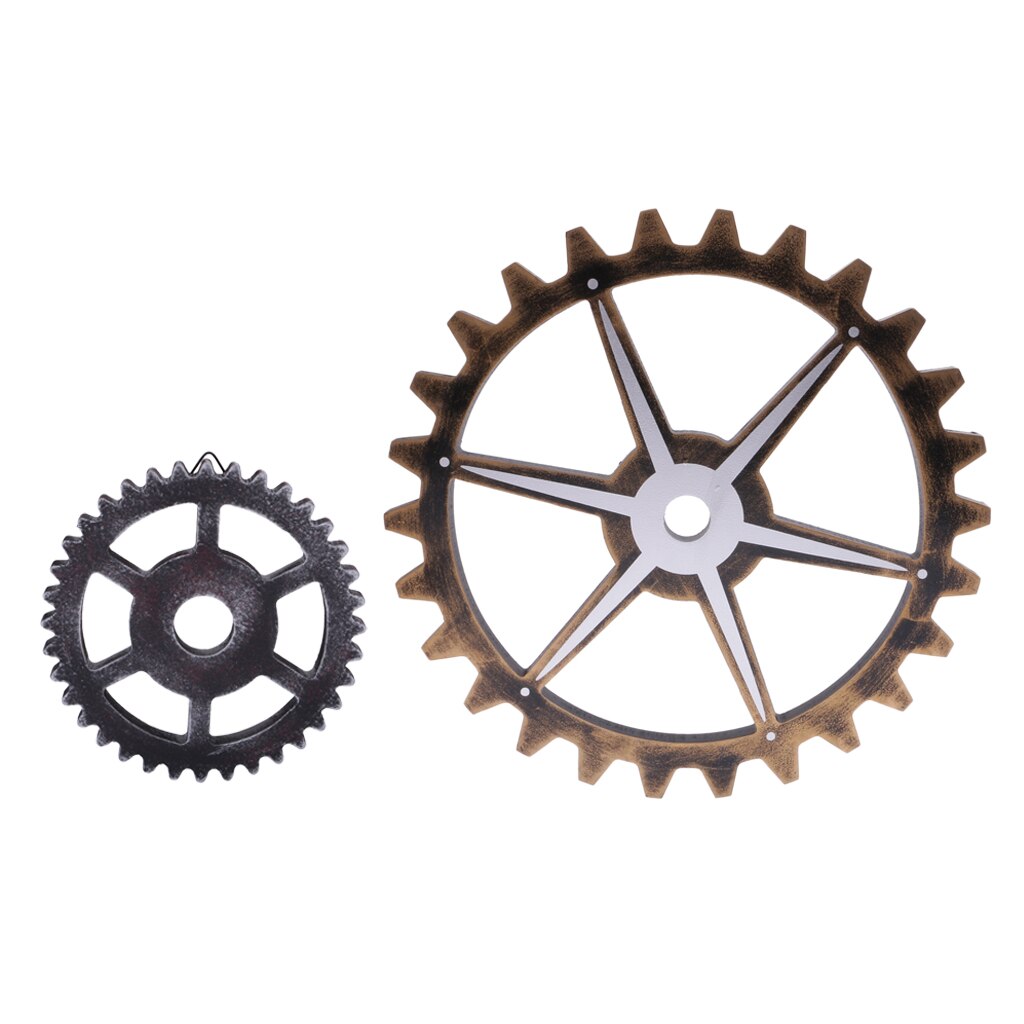 2PCS Vintage Steampunk Gear Wheel Wall Art Decorat... – Grandado