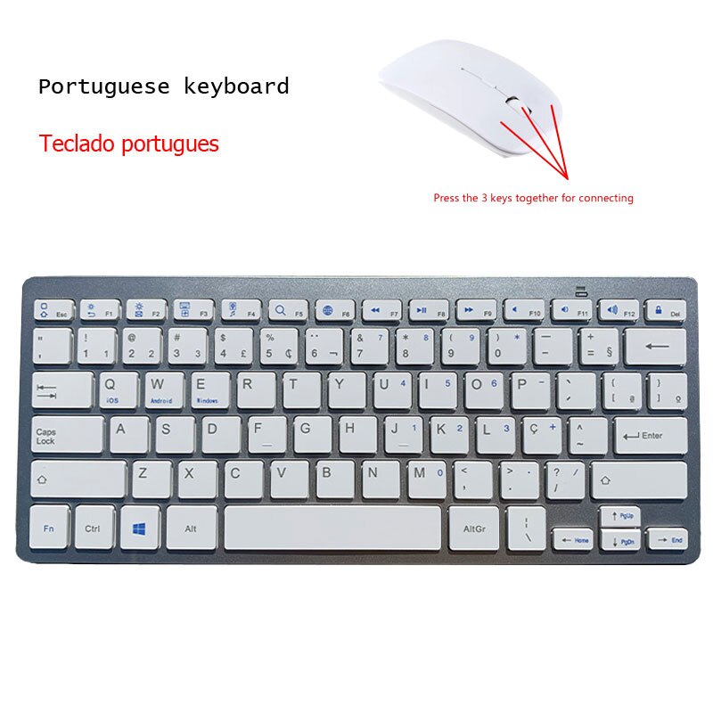 Bluetooth Keyboard Mouse Wlreless Multilingual Key... – Vicedeal