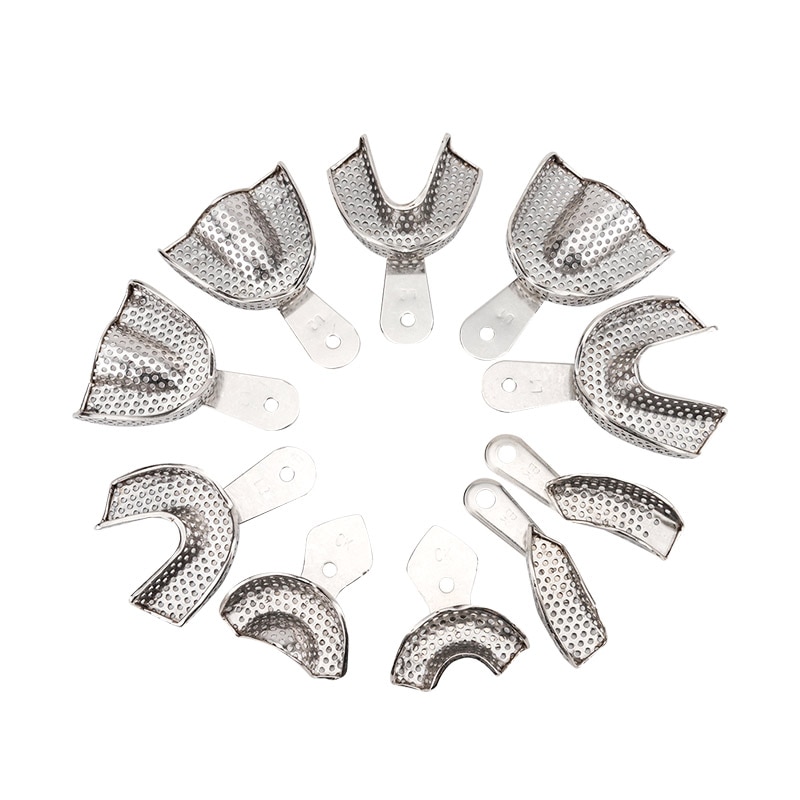 10Pcs/Set Dental Impression Tray Stainless Steel T... – Grandado