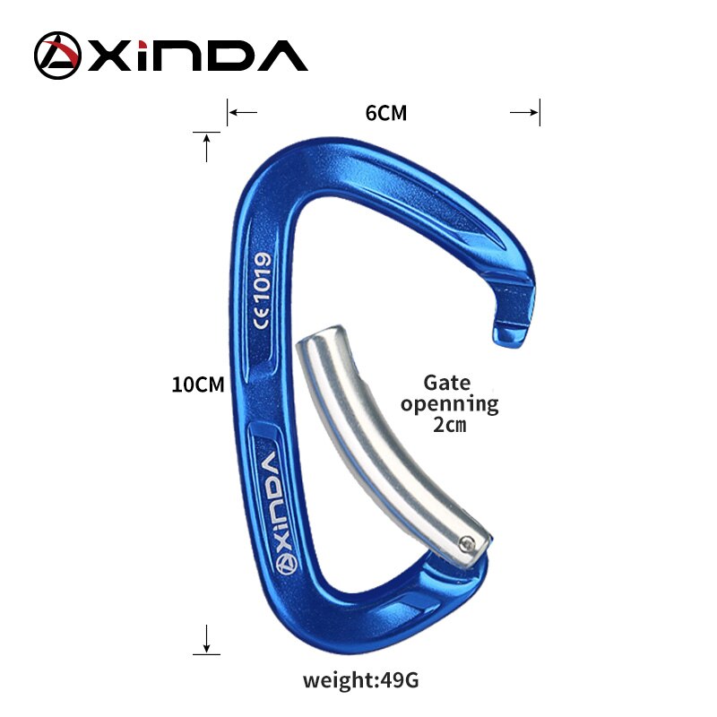 XINDA 25KN Rock Climbing Bent Quickdraw Spring-loa... – Vicedeal