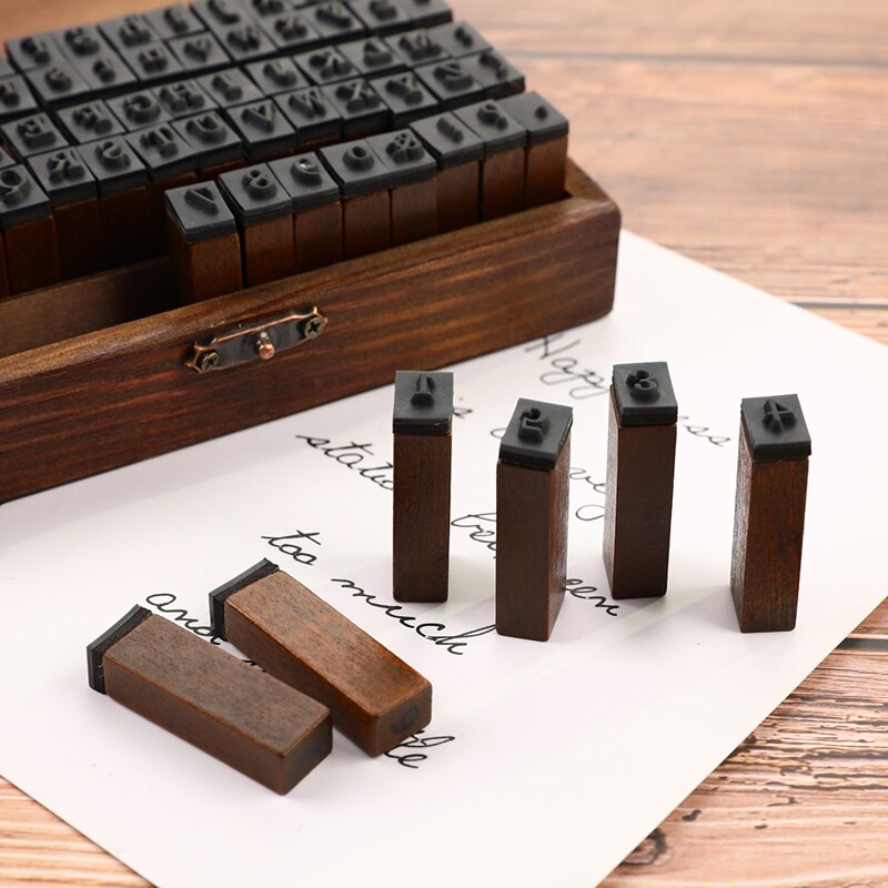 Multiple Vintage Trend Series Wooden Journal Stamp... – Vicedeal