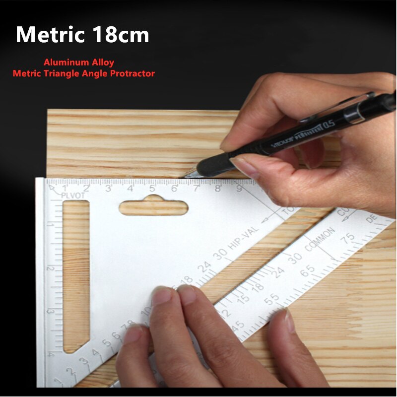 3 Size 18cm/30cm/7inch Metric Triangle Angle Protr... – Grandado