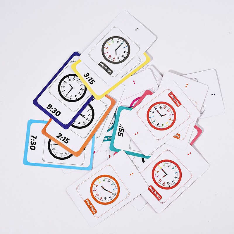 36Pcs 3-6years Baby Learning Flashcard Telling Tim... – Grandado