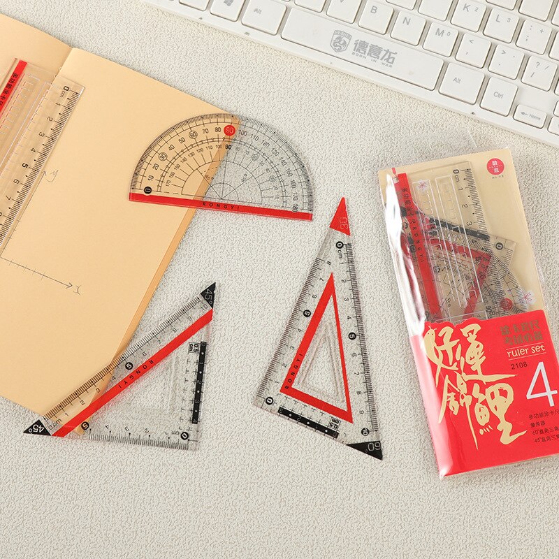 4pcs/set Ruler Multi-Function Coating Card Ruler P... – Vicedeal