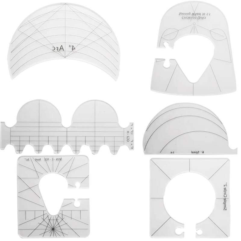 6pcs/set T-Shirt Alignment Ruler Craft Ruler with ... – Grandado