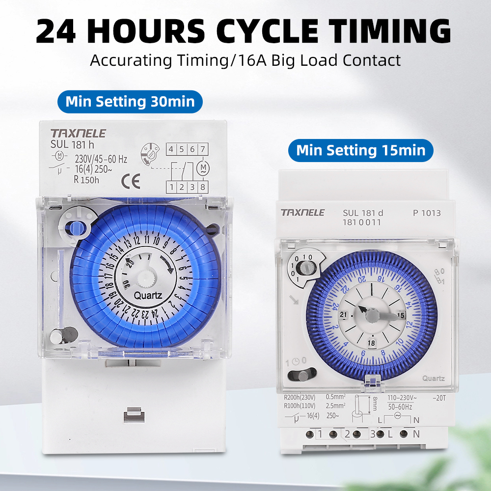 110-230VAC Analog 24 hours 15 Minutes Interval SUL... – Grandado