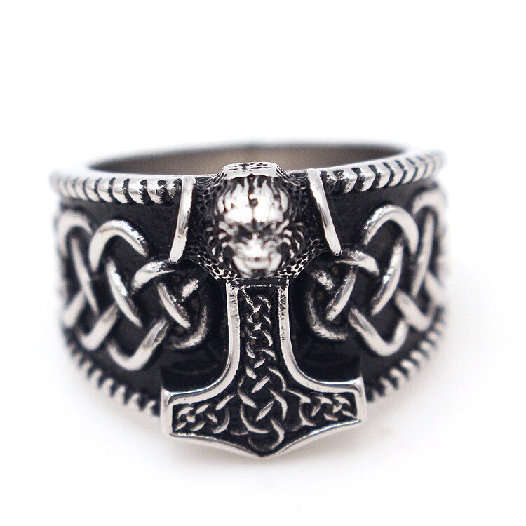 Sinogaa Vintage Thor's Hammer Mjolnir Viking R... – Grandado