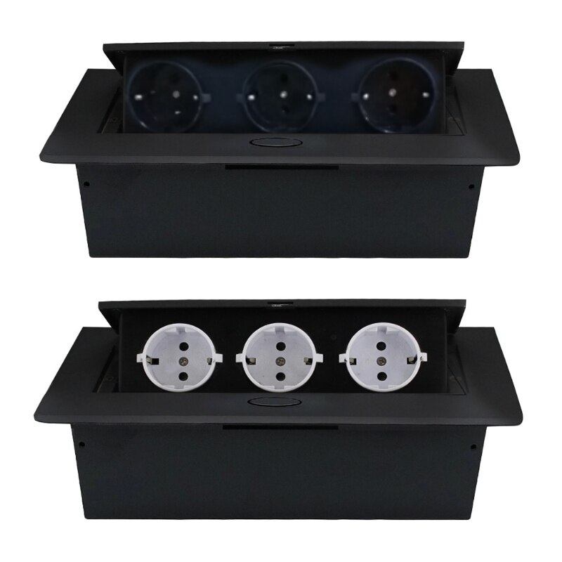 Multimedia Outlet Connection Box Desktop Pop-Up 3 ... – Vicedeal