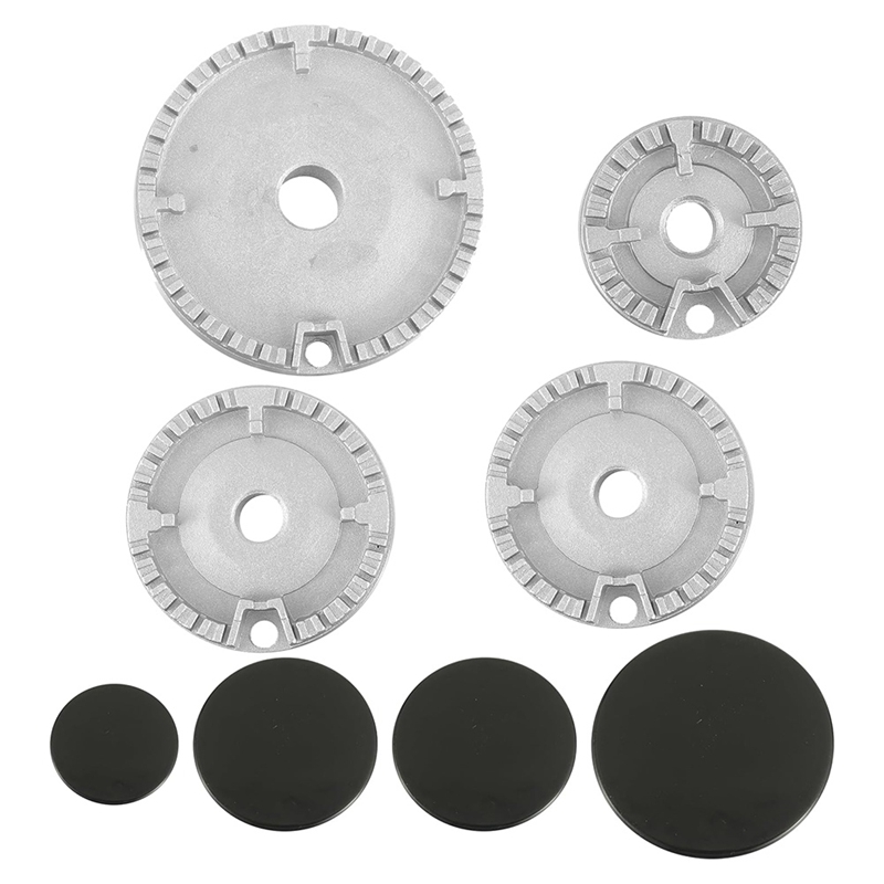 8 PCS Cooker Hat Set Oven Gas Hob Burner Crown Fla... – Grandado