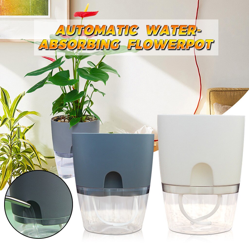 Plastic Watering Planter Handmade Self Watering Pl... – Grandado