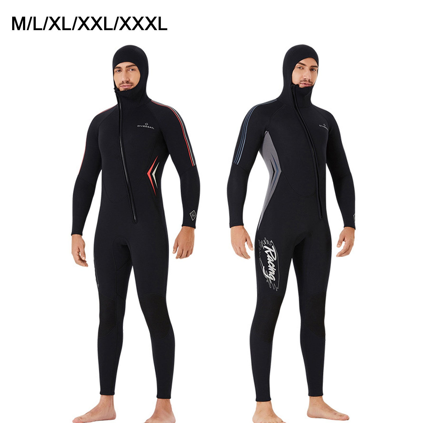 Neoprene Wetsuit Full Body Diving Suit Front Zippe... – Grandado