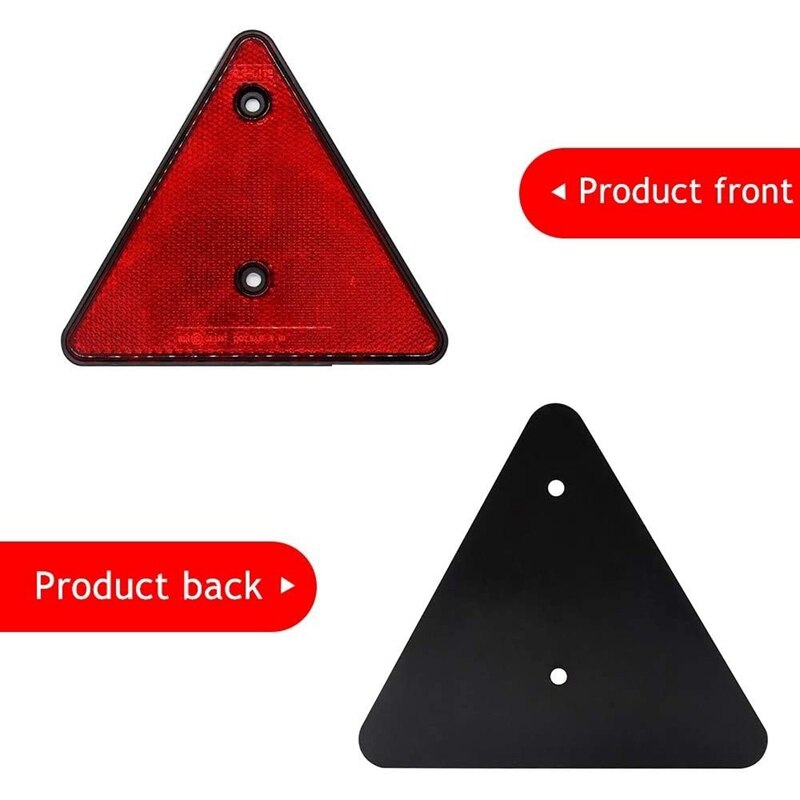 4 Pcs Reflective Car Stickers, Triangular Reflecto... – Grandado