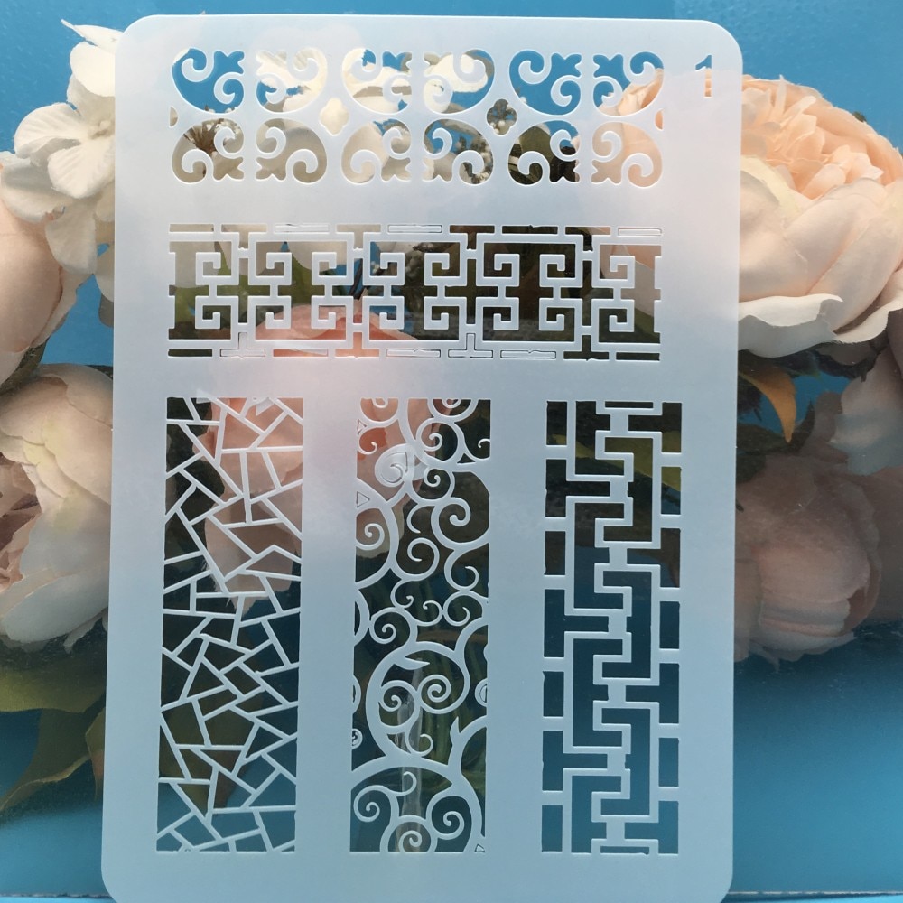 20x14cm Rectangle Frame DIY Layering Stencils Wall... – Vicedeal