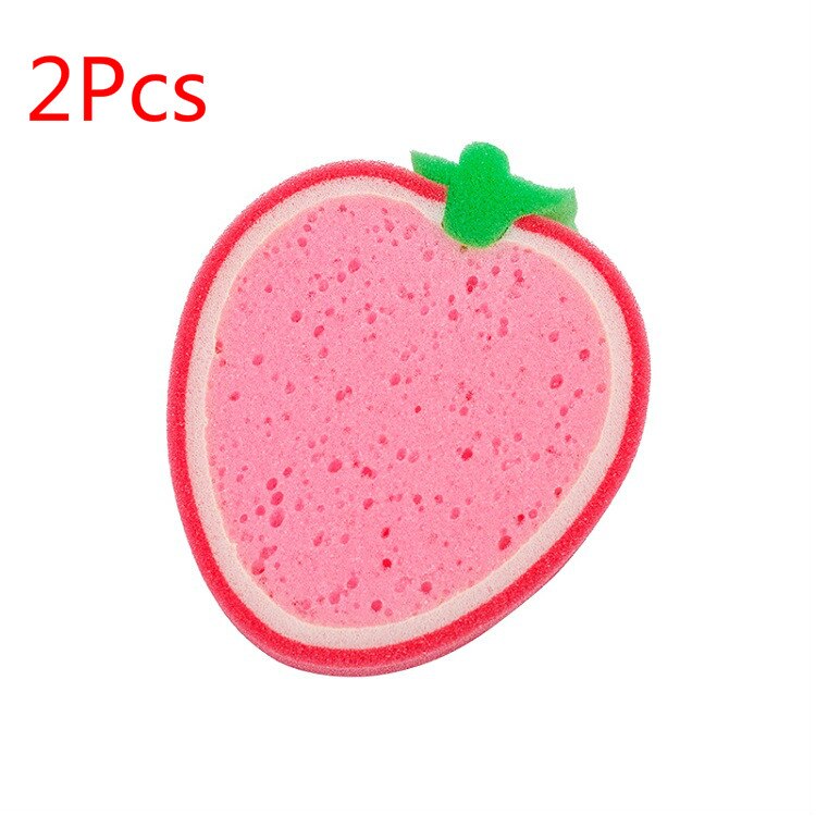 2Pcs Fruit Shape Cleaning Sponges Strawberry Hami ... – Grandado