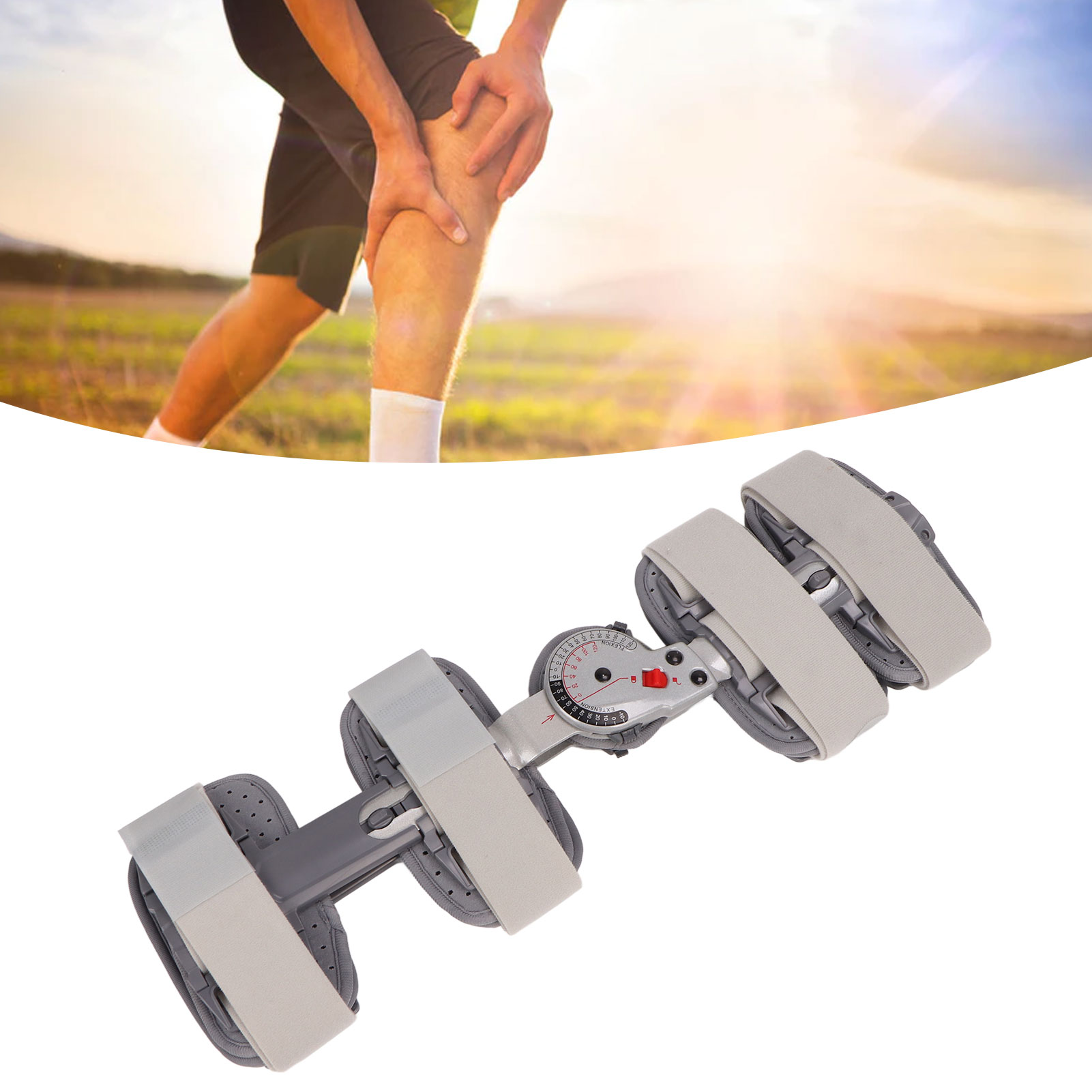 Hinged Knee Brace Immobilizer Orthosis Stabilizer ... – Vicedeal