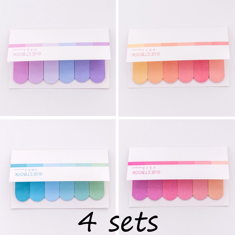 Yatniee 4 Sets Color Gradient Sticky Notes N Times... – Vicedeal