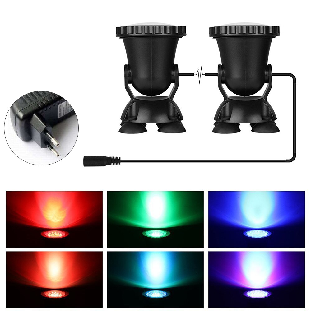 DONWEI 4pcs RGB 36 LED Underwater Spot Light Highl... – Grandado