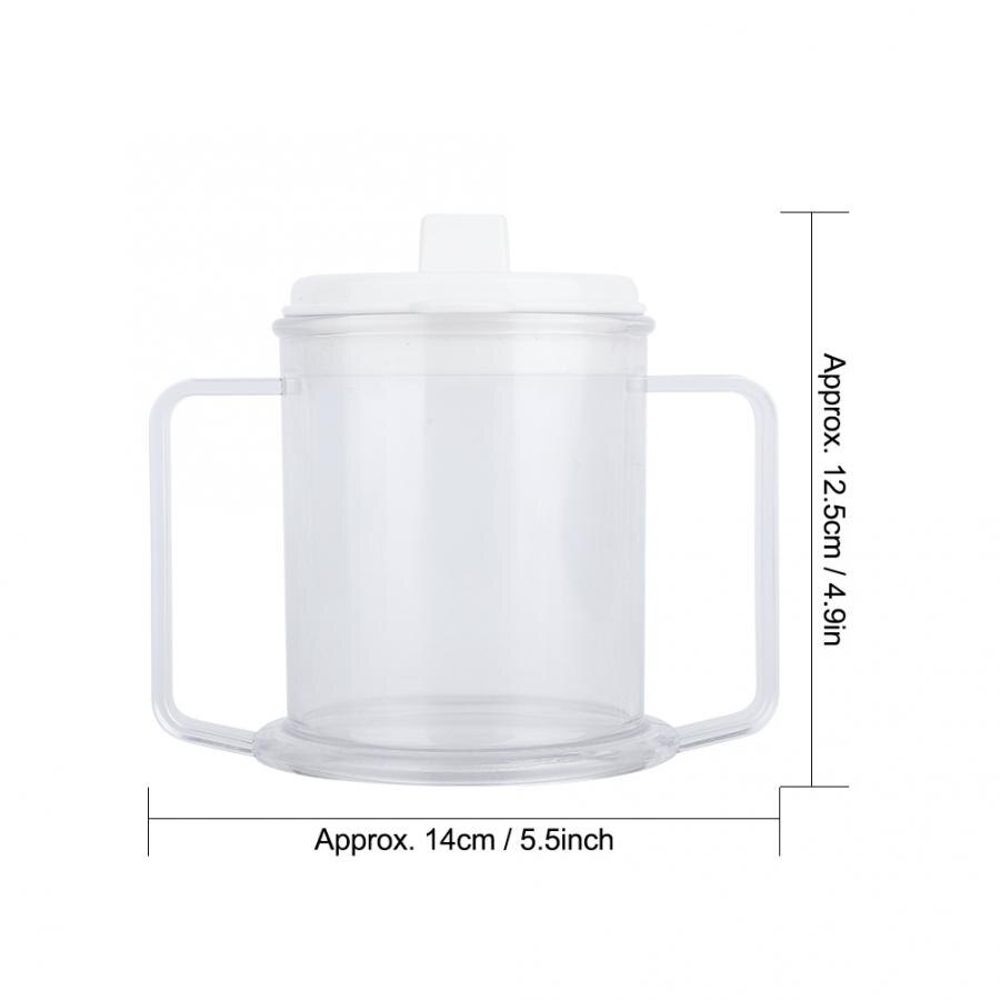 450ml Clear Plastic Double Handle Drinking Cup Lig... – Grandado