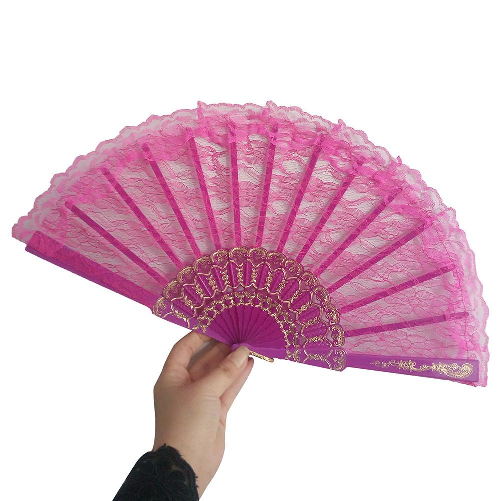 Kanten waaier, chinese stijl danswaaier, opvouwbar... – Vicedeal