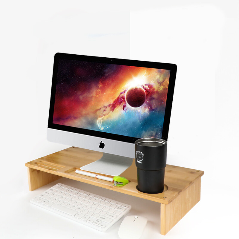 befon Monitor Stand PC Computer Riser Desk Wood De... – Vicedeal