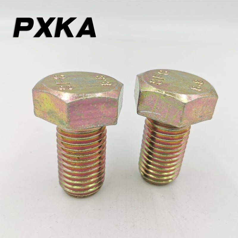 M20 8.8 grade color zinc hexagonal bolt screw M20*... – Grandado