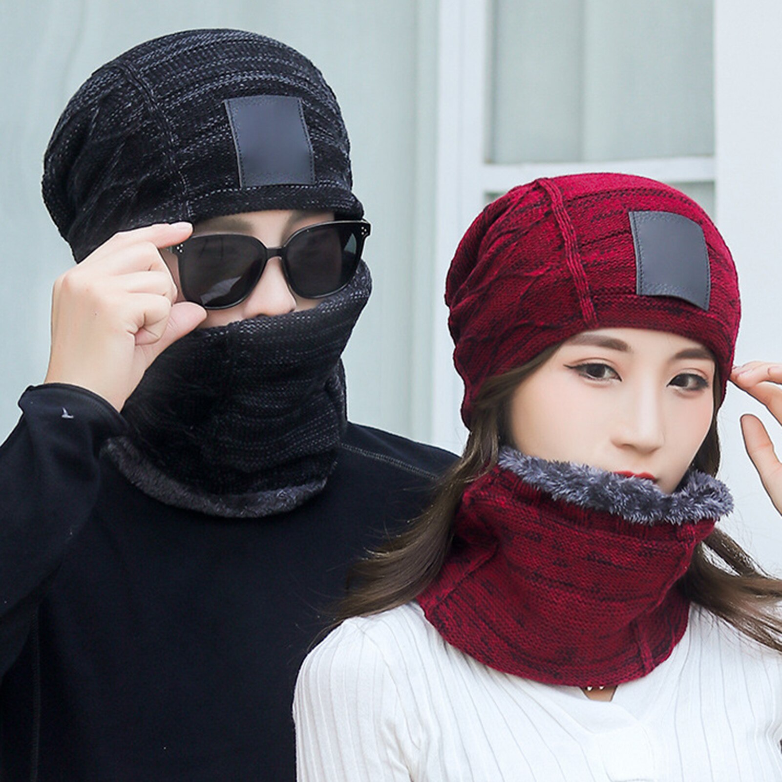 Unisex Gebreide Muts Winter Multicolor Outdoor Kli... – Vicedeal