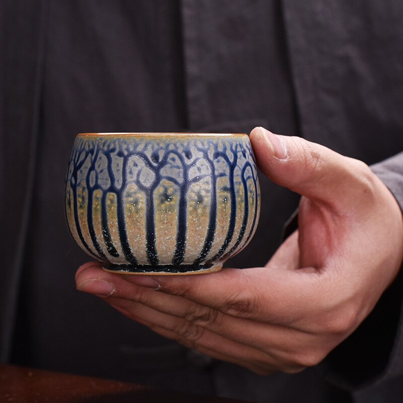 Ceramic Tea Set Set Kiln Glaze Tea Cup Master Cup ... – Grandado